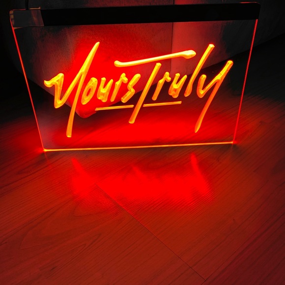 Other | Yours Truly Led Neon Red Light Sign 8x12 | Poshmark